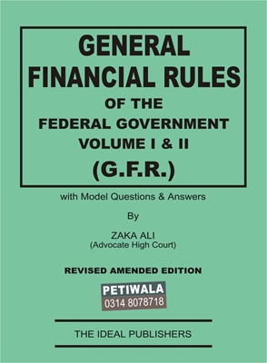 Petiwala Books. General Financial Rules (G.F.R.)